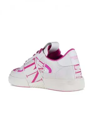 Valentino Garavani Vl7n Leather And Nylon Sneakers