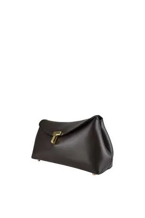 TOTEME Mini T-lock Clutch - Brown