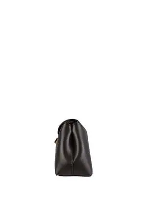 TOTEME Mini T-lock Clutch - Brown