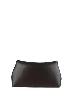 TOTEME Mini T-lock Clutch - Brown
