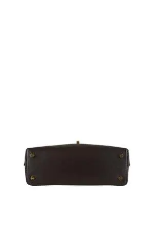 TOTEME Mini T-lock Clutch - Brown