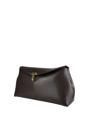 TOTEME T-lock Clutch - Brown