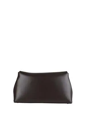 TOTEME T-lock Clutch - Brown