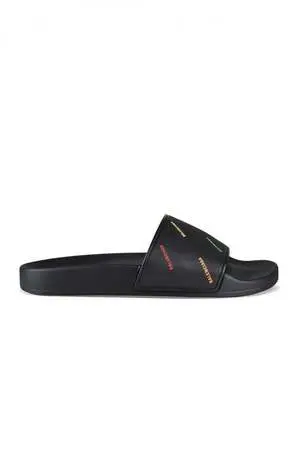 Balenciaga Rubber Slides - Black