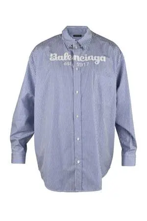 Balenciaga Regular Fit Shirt - Blue