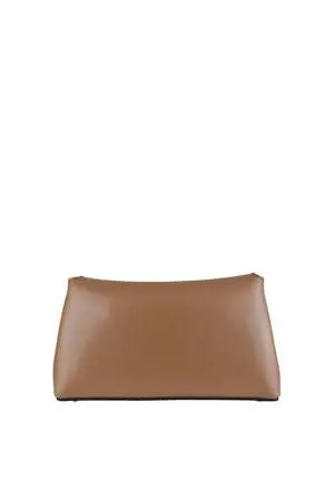 TOTEME Mini T-lock Clutch - Brown