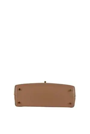 TOTEME Mini T-lock Clutch - Brown