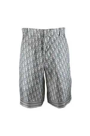 Dior Silk Monogram Bermuda Shorts