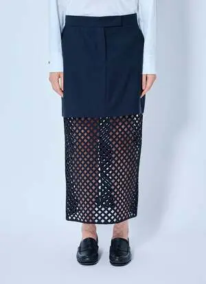Max Mara Overlay Panel Skirt