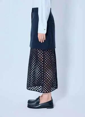 Max Mara Overlay Panel Skirt