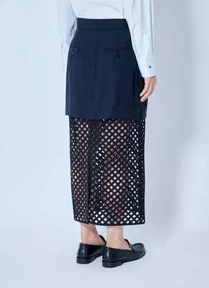Max Mara Overlay Panel Skirt