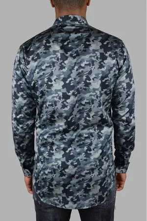 Philipp Plein Ls Camouflage Shirt