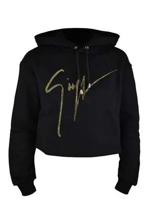GIUSEPPE ZANOTTI Embellished Short Hoodie