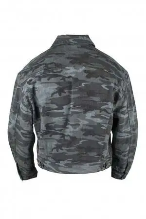 Balenciaga Camouflage Print Denim Jacket