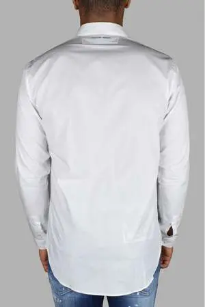 Philipp Plein Gold Cut Ls Skull Shirt