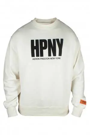 Heron Preston Cotton Logo Sweatshirt - White