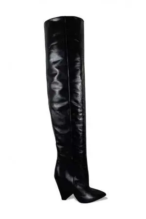 Saint Laurent Niki 105 Over-the-knee Boots - Black