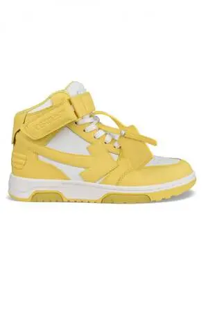 Off-White Out Of Office High-top Sneakers - Yellow
