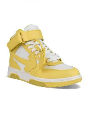 Off-White Out Of Office High-top Sneakers - Yellow