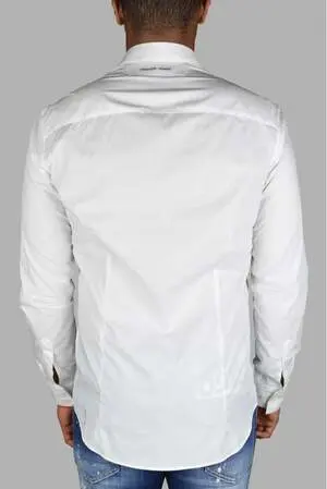 Philipp Plein Diamond Cut Ls Skull Shirt