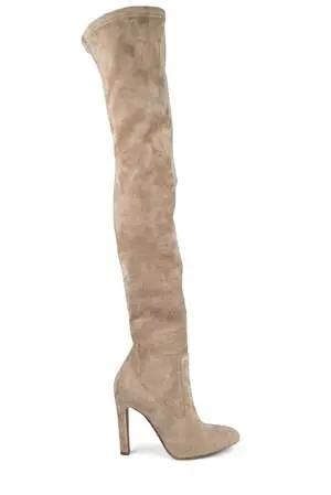 Ralph Lauren Louren Thigh-high Boots - Cream