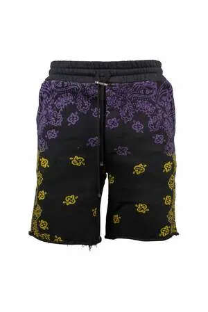 Amiri Bandana Print Cotton Shorts