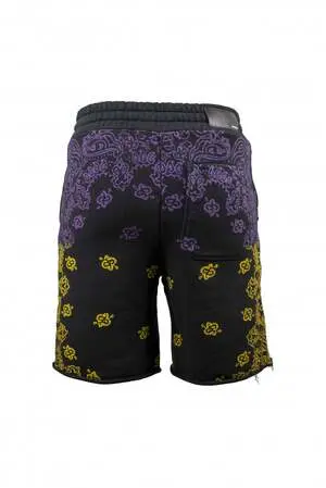Amiri Bandana Print Cotton Shorts