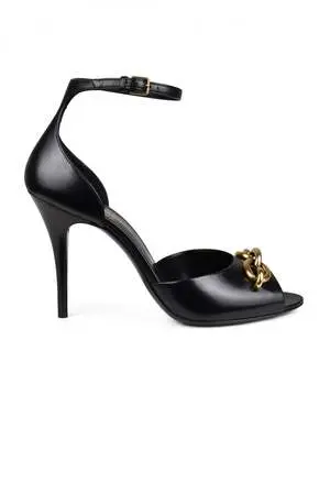 Saint Laurent Leather Le Maillon Sandals