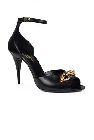 Saint Laurent Leather Le Maillon Sandals
