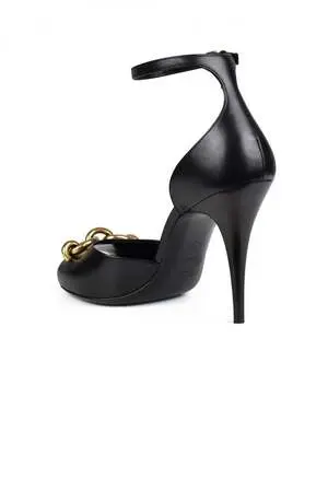 Saint Laurent Leather Le Maillon Sandals
