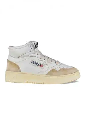AUTRY Super Vintage Mid Sneakers - White