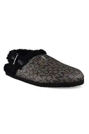 Dolce & Gabbana Canvas Monogram Mules