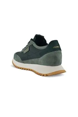 Moncler Pacey2 Nubuck And Nylon Canvas Sneakers
