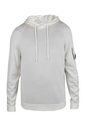 C.P. COMPANY Sweater Hoodie - White