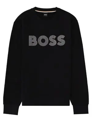 BOSS Felpa Con Logo - Black