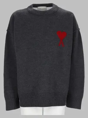 AMI Paris Maglia In Lana Con Logo