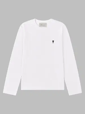 AMI Paris T-shirt A Manica Lunga Con Logo