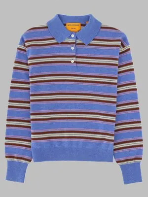 Guest In Residence Cashmere Collegiate Polo