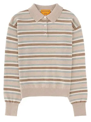 Guest In Residence Cashmere Collegiate Polo