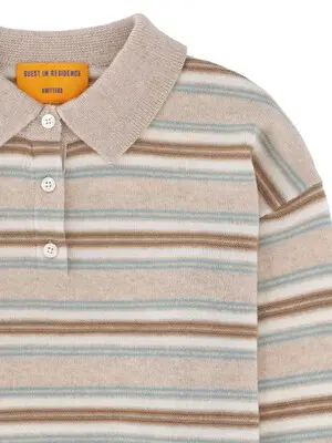 Guest In Residence Cashmere Collegiate Polo