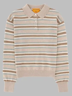 Guest In Residence Cashmere Collegiate Polo