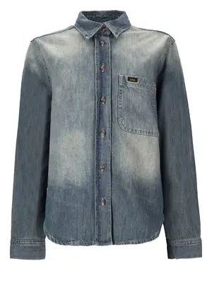LOIS Camicia "anne" In Denim Con Finitura Vintage - Blue