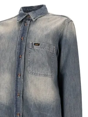 LOIS Camicia "anne" In Denim Con Finitura Vintage