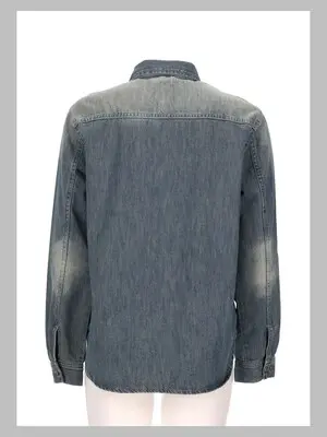 LOIS Camicia "anne" In Denim Con Finitura Vintage