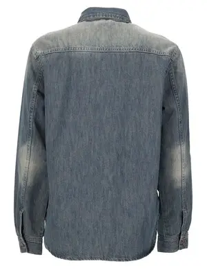 LOIS Camicia "anne" In Denim Con Finitura Vintage