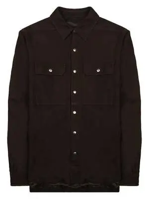 Rick Owens Lamb Leather Outer Shirt Jacket