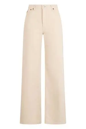 LOIS Wide-leg High-waist Trousers - Ivory