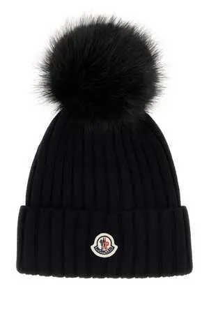 Moncler Shearling-trim Beanie Hat