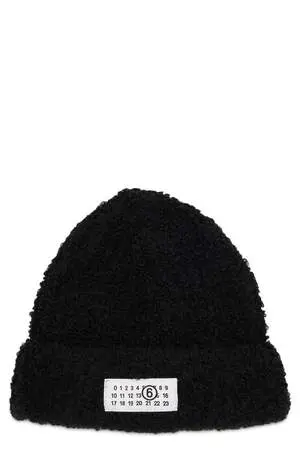 MAISON MARGIELA Logo Cuff Knit Beret Hat