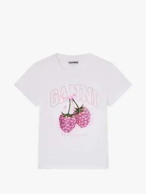 GANNI Slim-fit Graphic T-shirt
